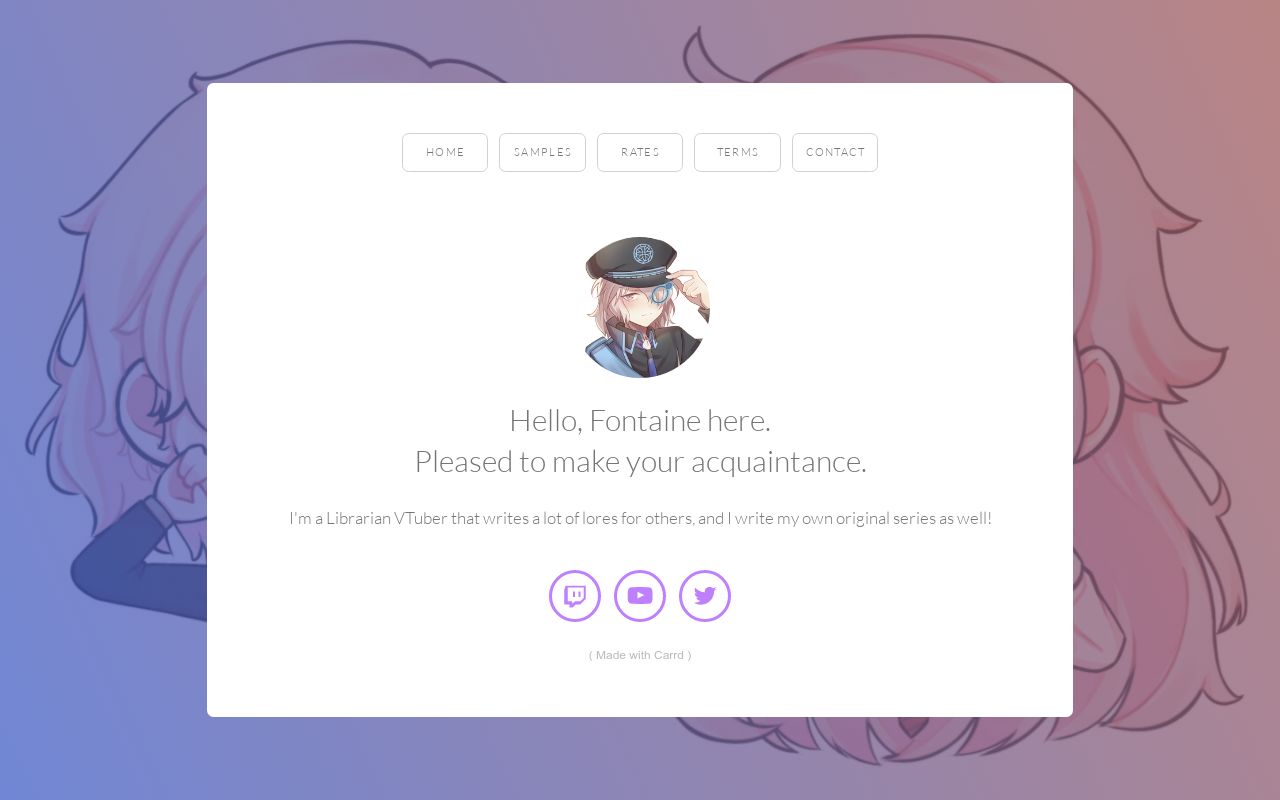 Fontaine's Lore Comms